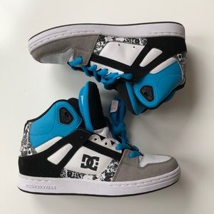 DC | Shoes | Rare Dc Rebound Black Multi High Top Sneakers | Poshmark